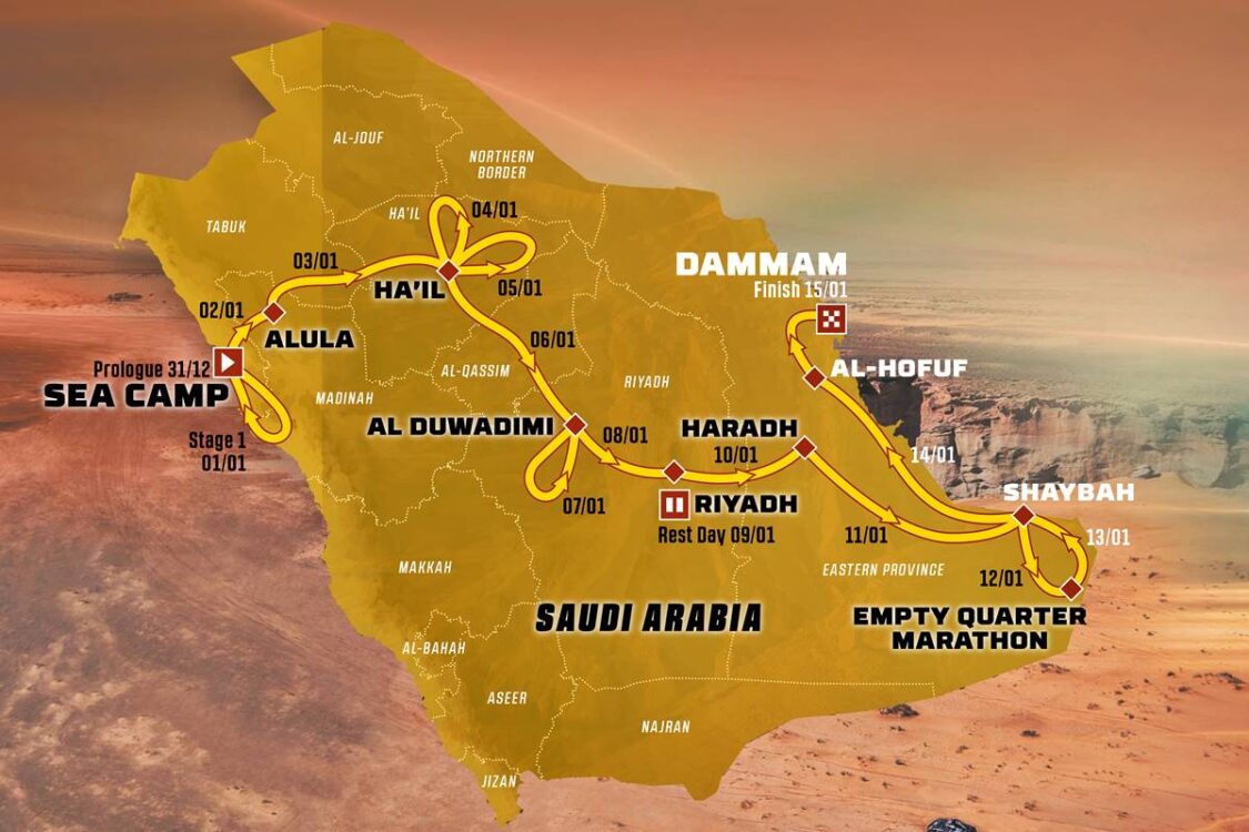 ¿Cómo será el recorrido en el Dakar 2023? Todos los detalles aquí
