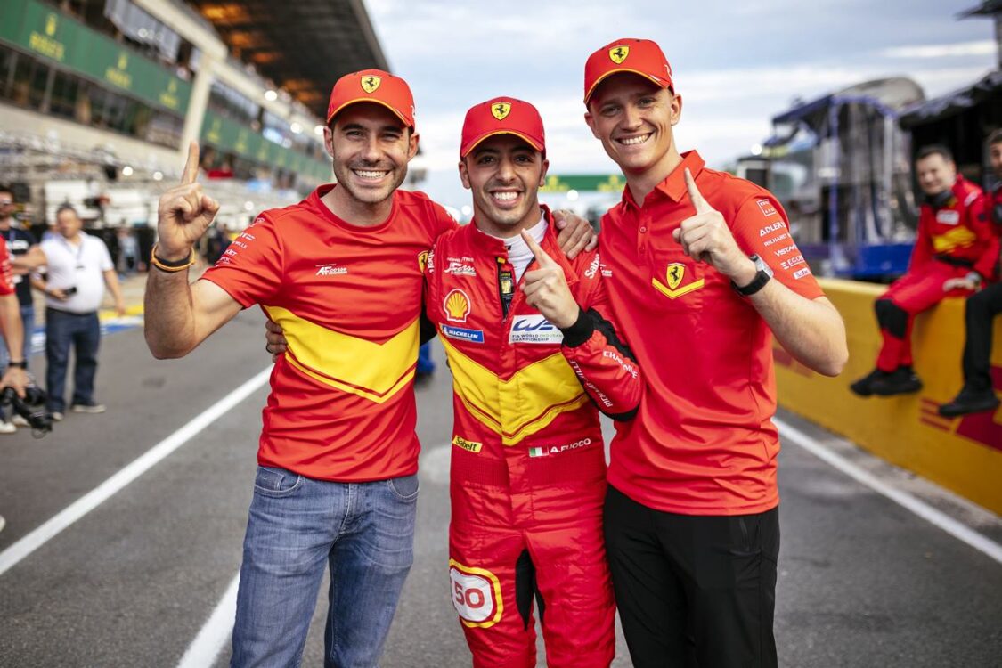 Ferrari copó la primera fila de la grilla de las 24 Horas de Le Mans
